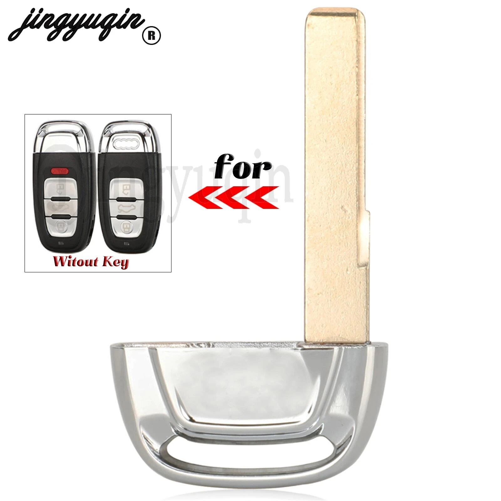 Jingyuqin для Audi Q5 A4L A5 A6 A7 A8 RS4 RS5 S4 S5 дистанционный автомобильный ключ лезвие брелок новая замена