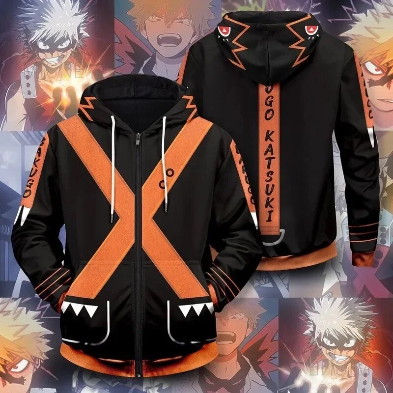 Косплей костюм My Hero Academia Bakugo Katsuki Оранжевый, 5XL, DGSW-A091527