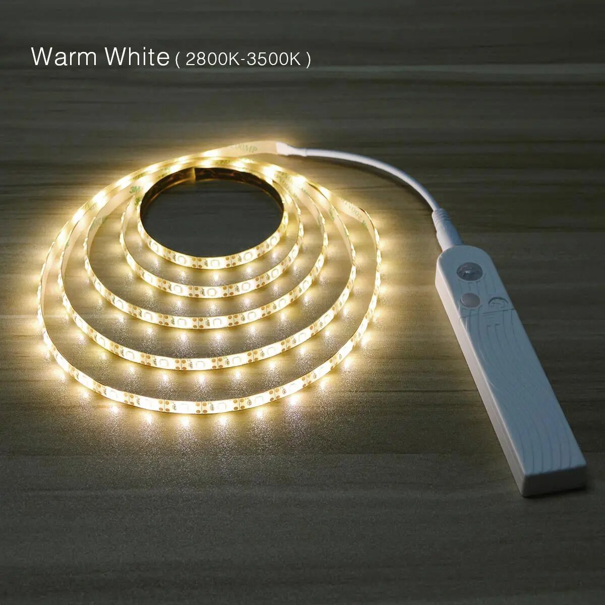 MALITAI Беспроводной датчик движения LED ночник 1/2/3 м Warm White, 1M