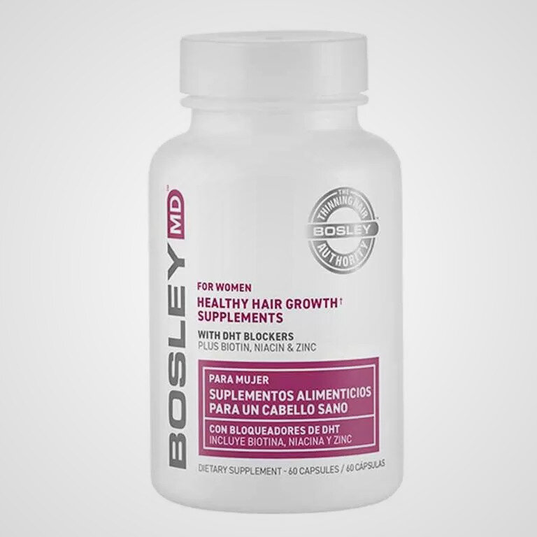 Комплекс витаминно-минеральный для оздоровления и роста волос - для женщин 60 капсул Bosley For Women Healthy Hair Growth Supplements Бад 60 капсул
