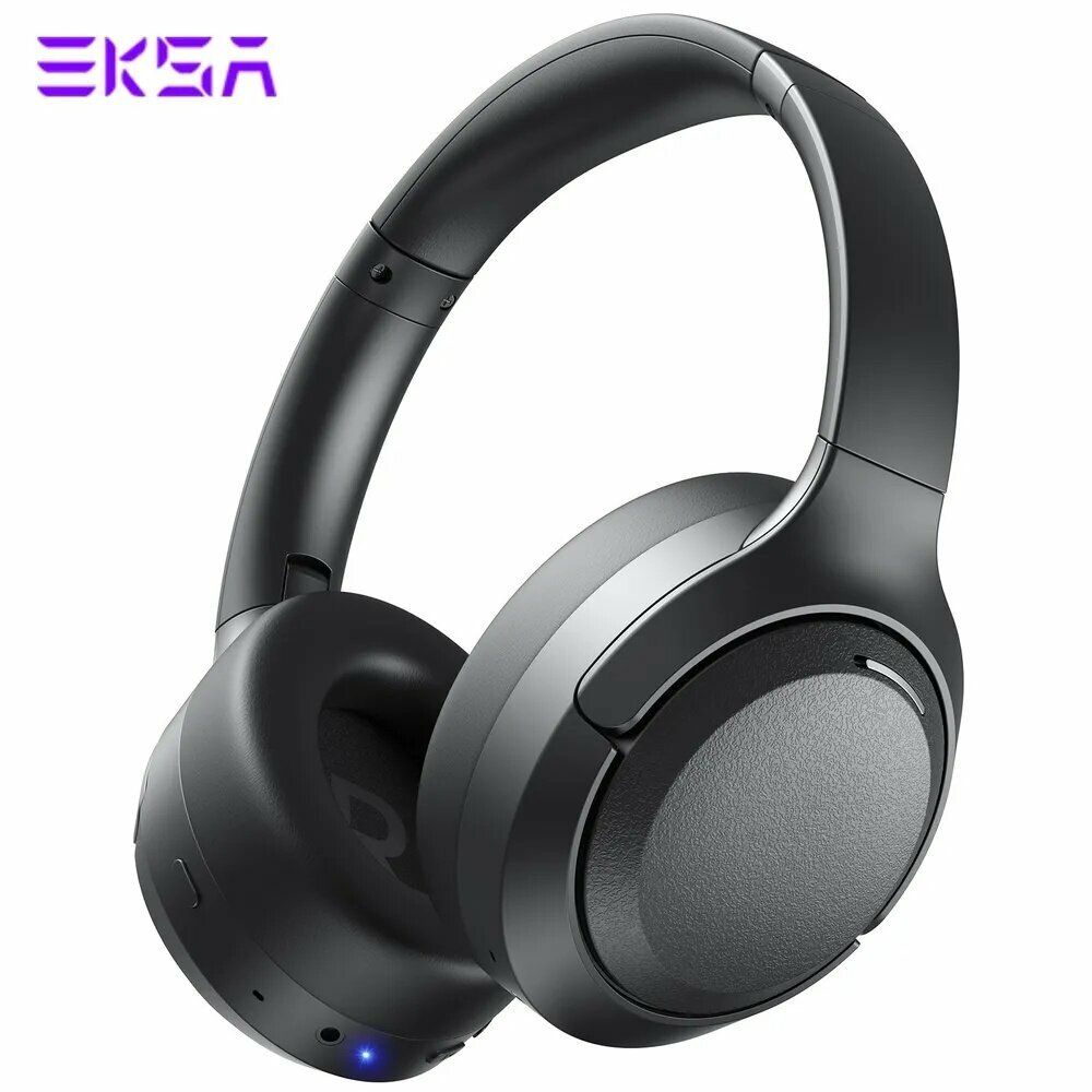 EKSA Наушники с микрофоном, Bluetooth, 3.5 мм, USB Type-C, светло-желтый