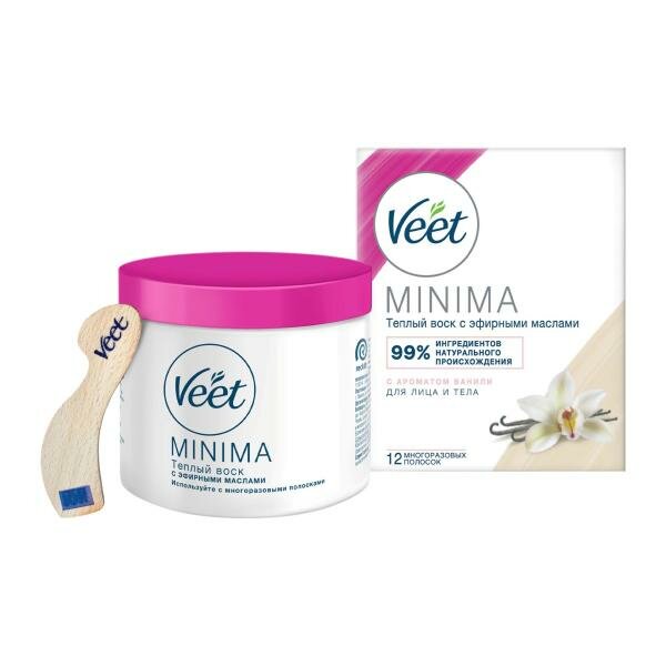 Воск для депиляции Veet Теплый с эфирными маслами 250мл