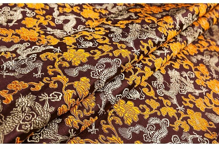 Парча с драконом, 250x75 см, цвет 17