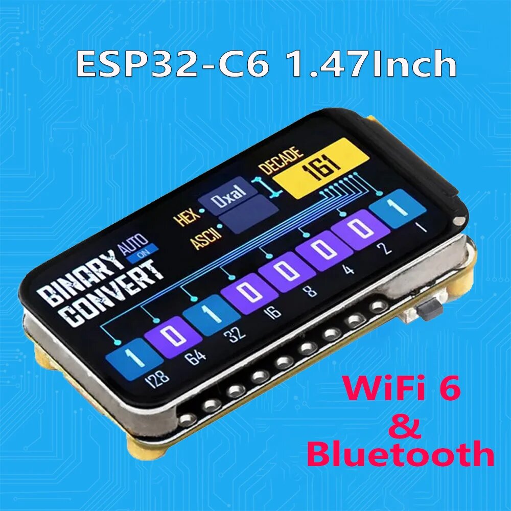 ESP32-C6 1.47" LCD с сенсором — фото 1