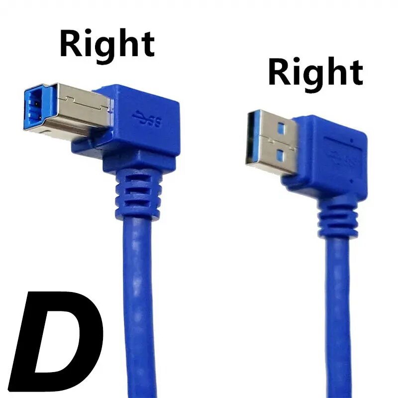 Кабель USB 3.0 синего цвета JCD для принтеров и сканеров D