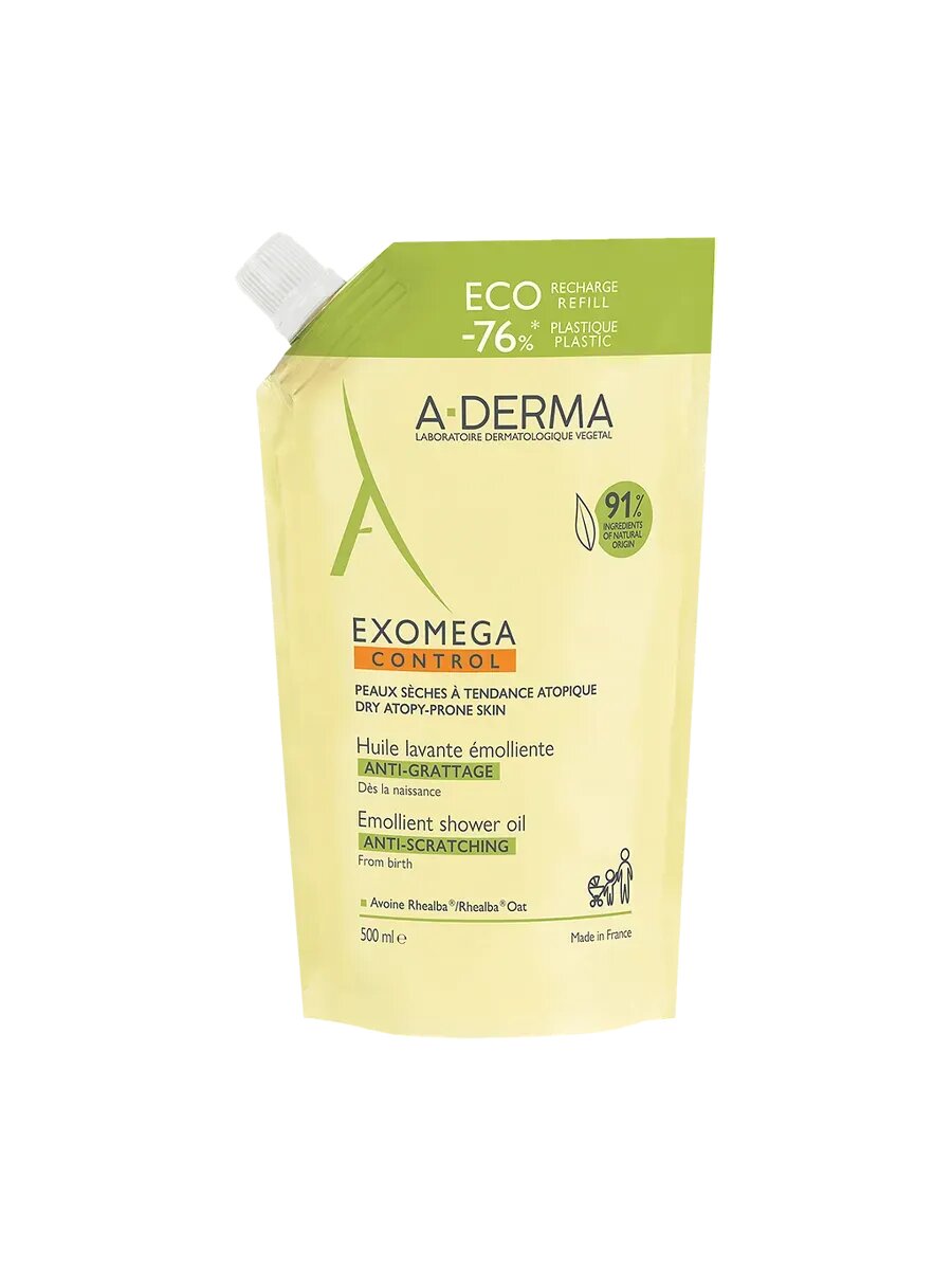 A-Derma Exomega Control Смягчающее масло для душа см/блок 500 мл 1 шт