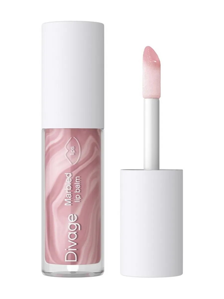 Divage Marbled Lip Balm Бальзам для губ | Розовый нюд 4мл