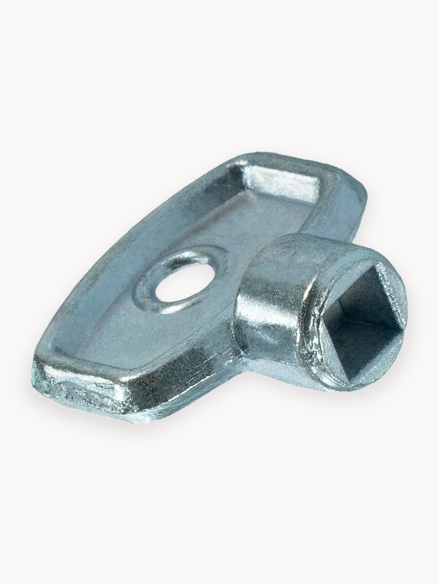 Ключ для крана Маевского, металлический, серебристый