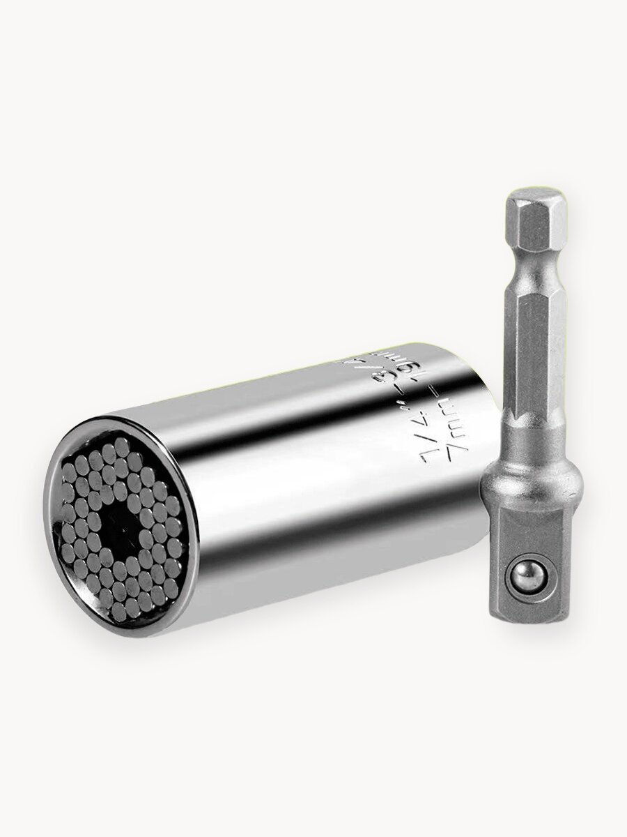 Головка торцевая универсальная на шуруповерт и дрель, магнитный