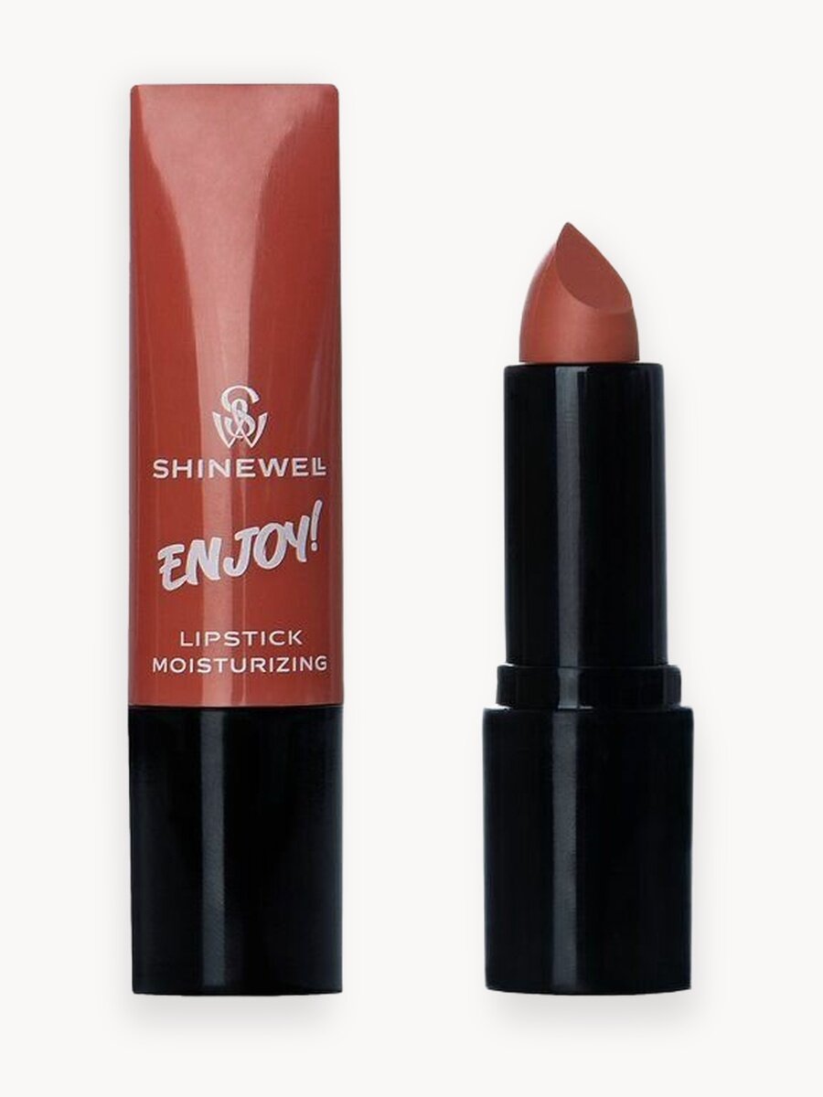 Увлажняющая помада для губ SHINEWELL Enjoy Lipstick Moisturizing, 3 г, 03 персиковый