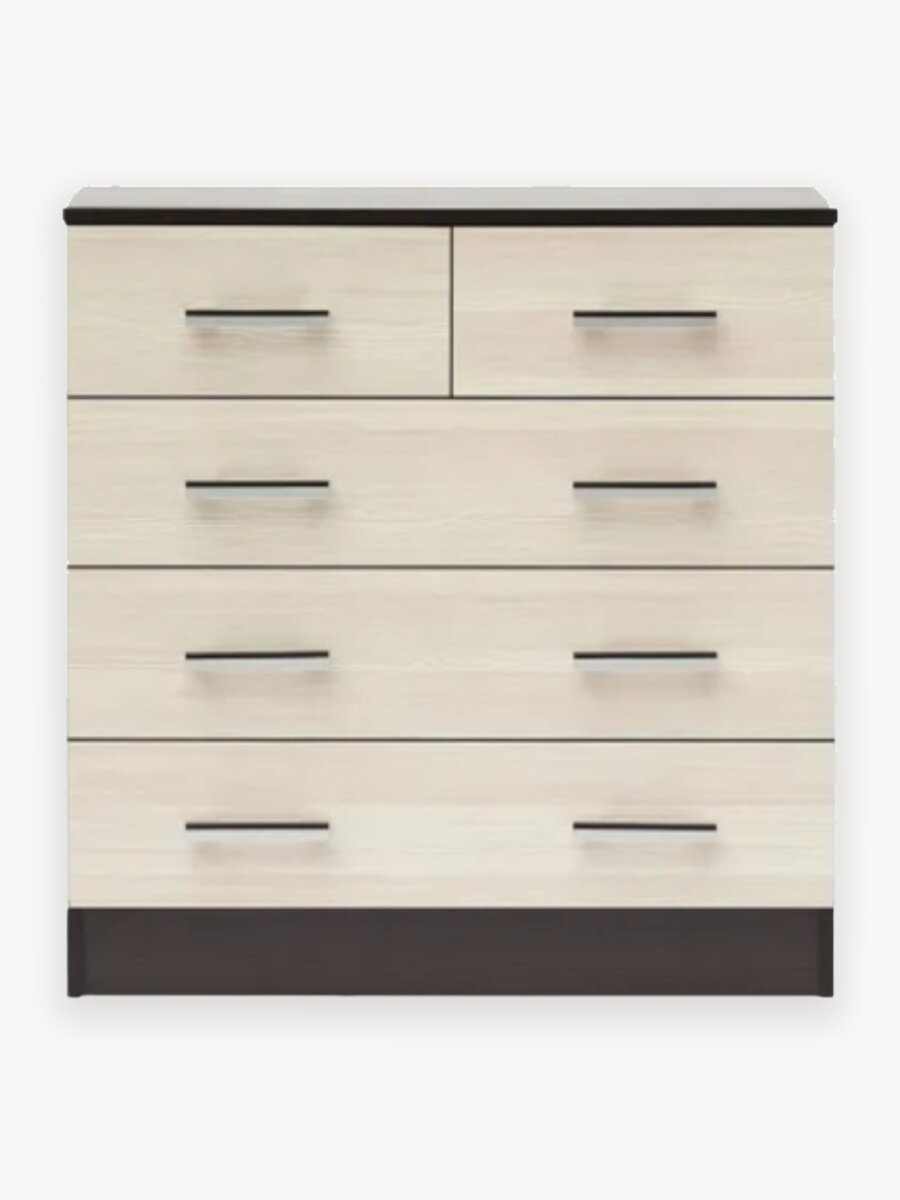 Комод К800, с 4 выдвижными ящиками, цвет дуб венге/сосна лоредо, шириной 81 см