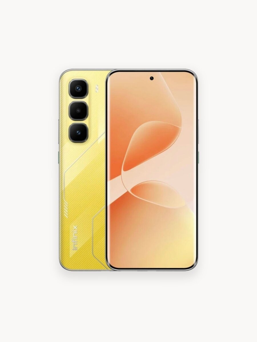 Смартфон Infinix Hot 60 Pro+ 8/256 ГБ Ростест, Dual nano SIM, желтый