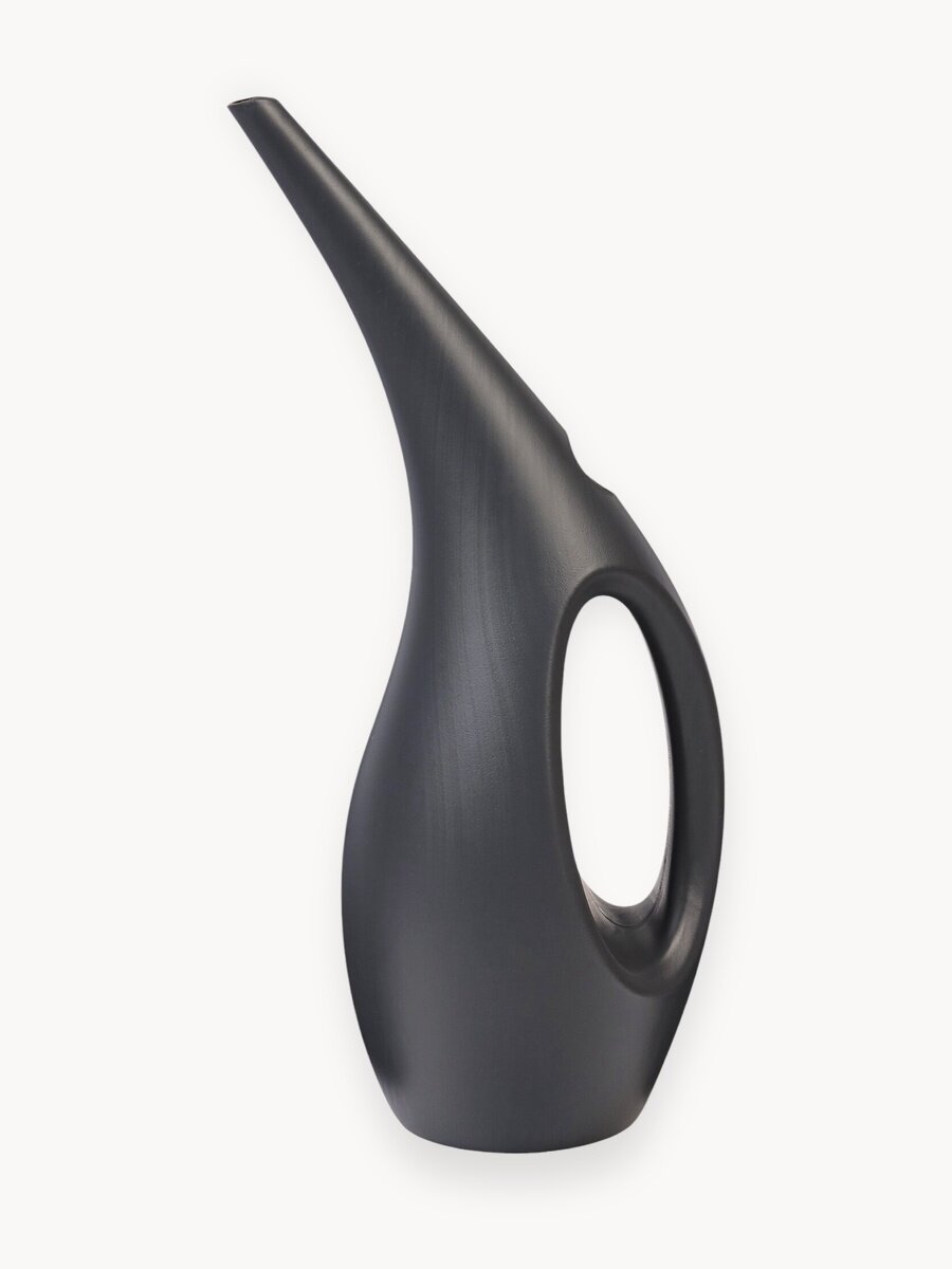 Лейка садовая и для комнатных растений, 1.5 л, без рассеивателя, чёрная, Greengo