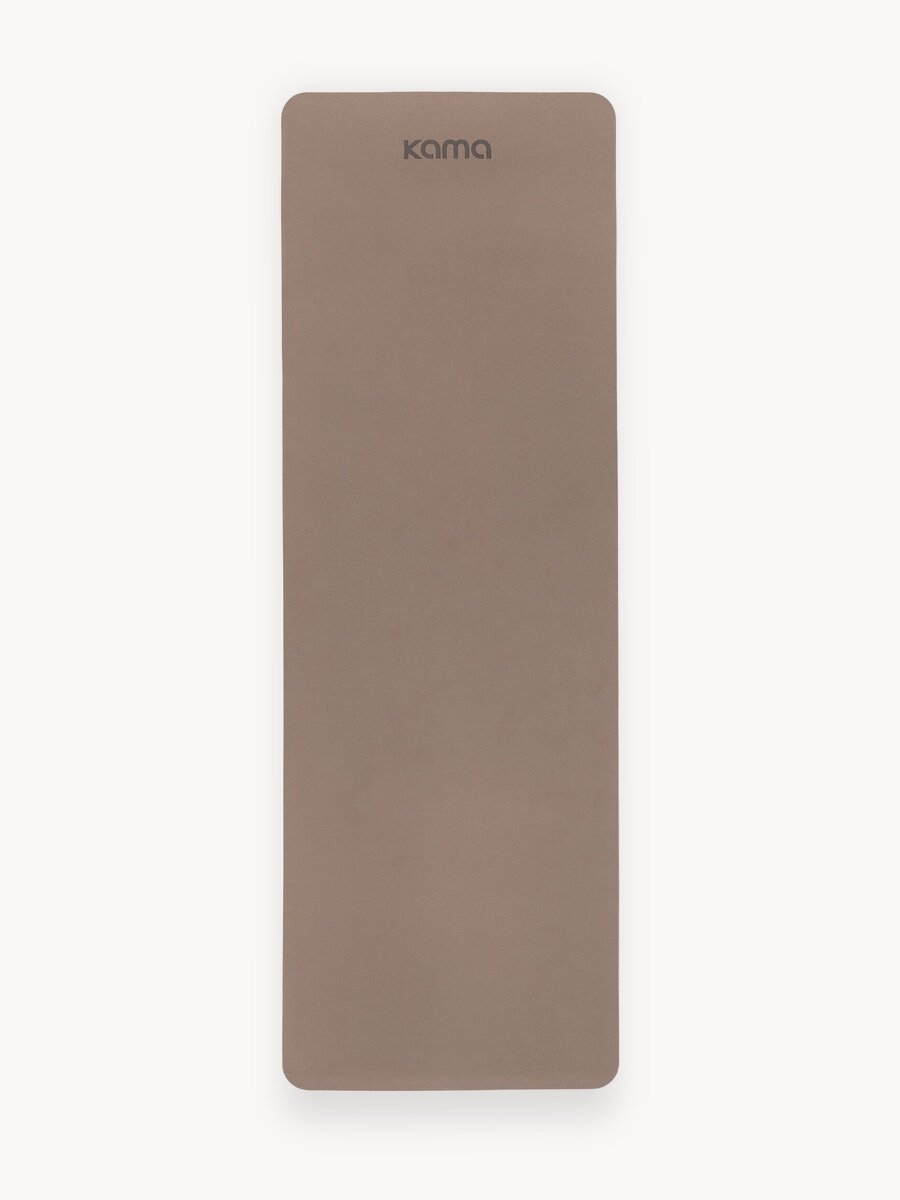 Коврик для йоги/фитнеса Kama/ кофейный 6мм