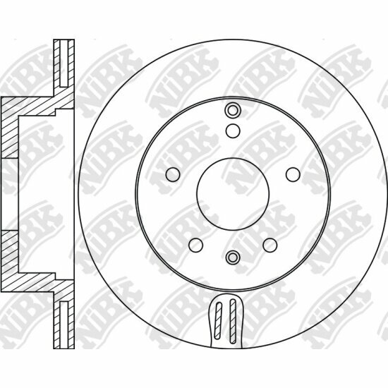 Диск тормозной Nibk RN1677, 1 шт
