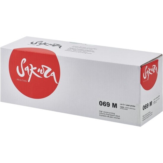 Картридж Sakura Printing Sakura 069M (5092C002) для Сanon I-Sensys LBP673Cdw/ MF750C, пурпурный, 1900 к.