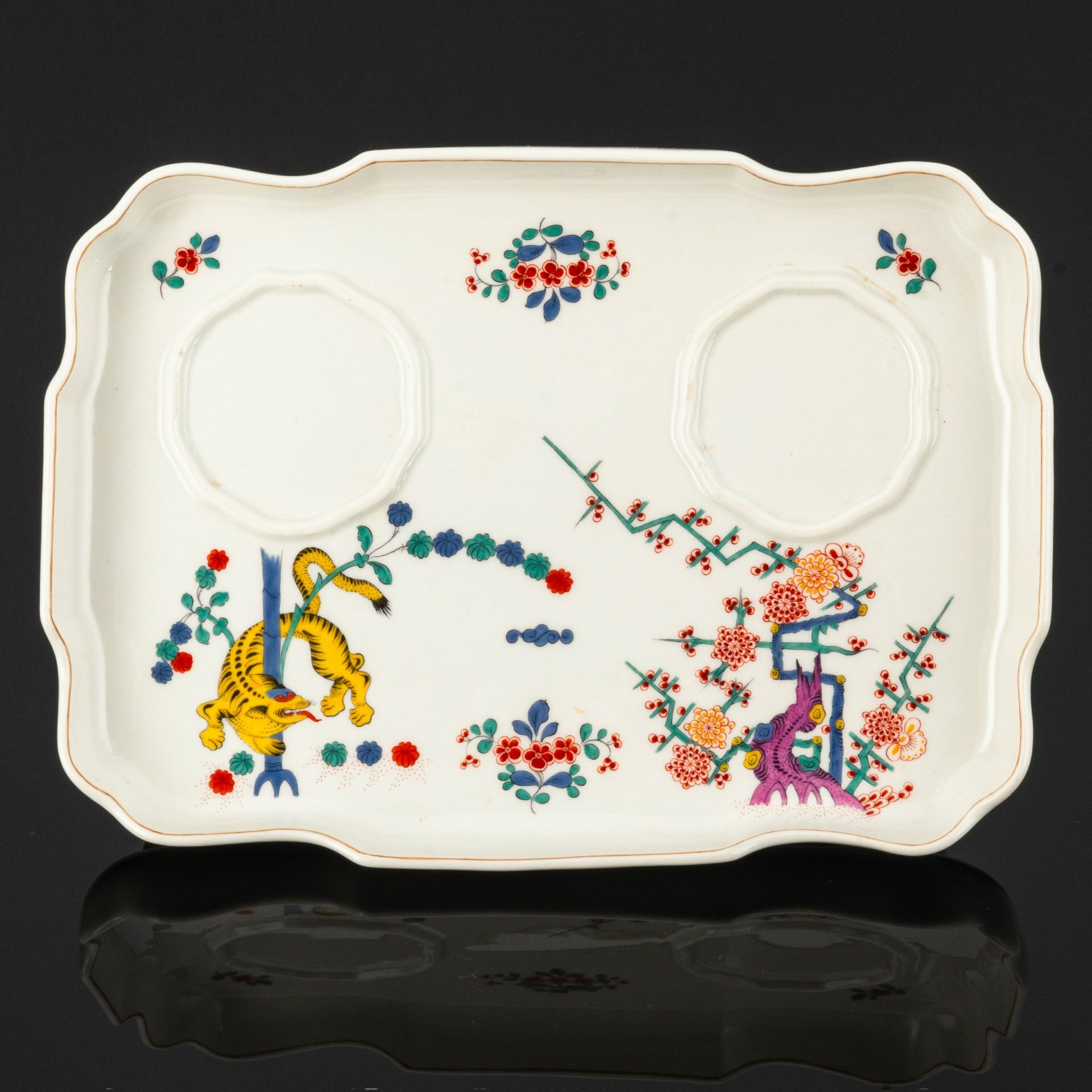 Поднос (от письменного набора) из серии "Kakiemon", Meissen (Мейсенский фарфор), фарфор