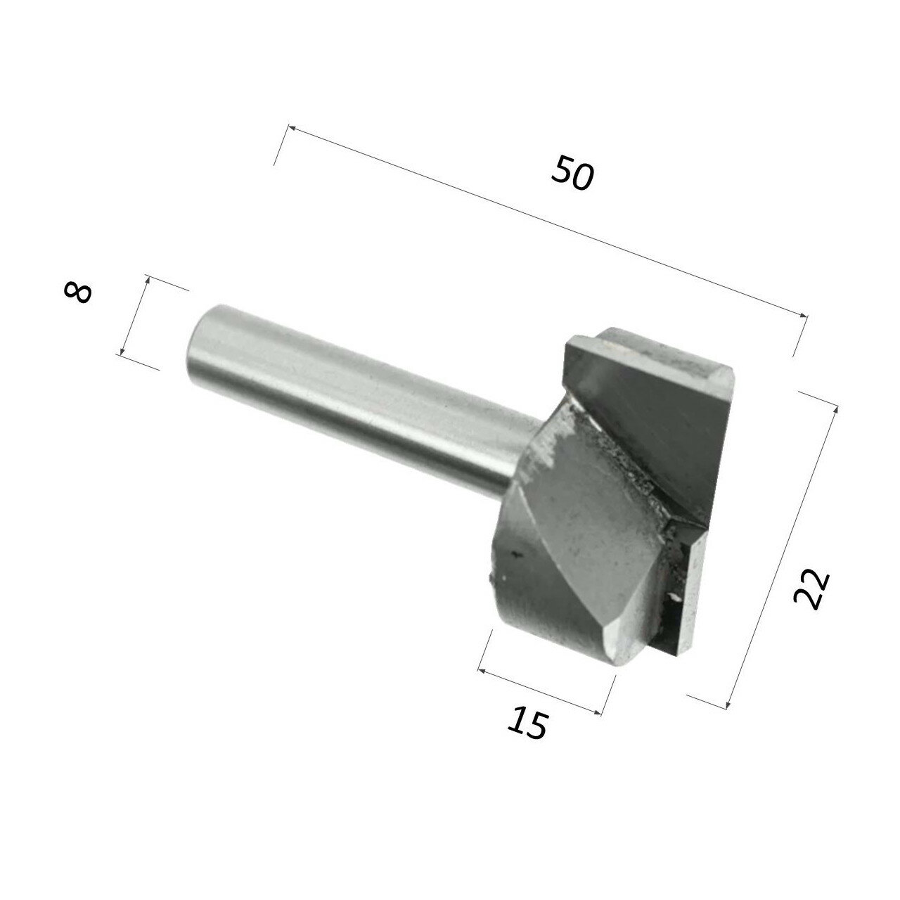 Фреза DJTOL NQD822 фасонная прямая для выравнивания поверхности (по дереву, ДСП, пластику)