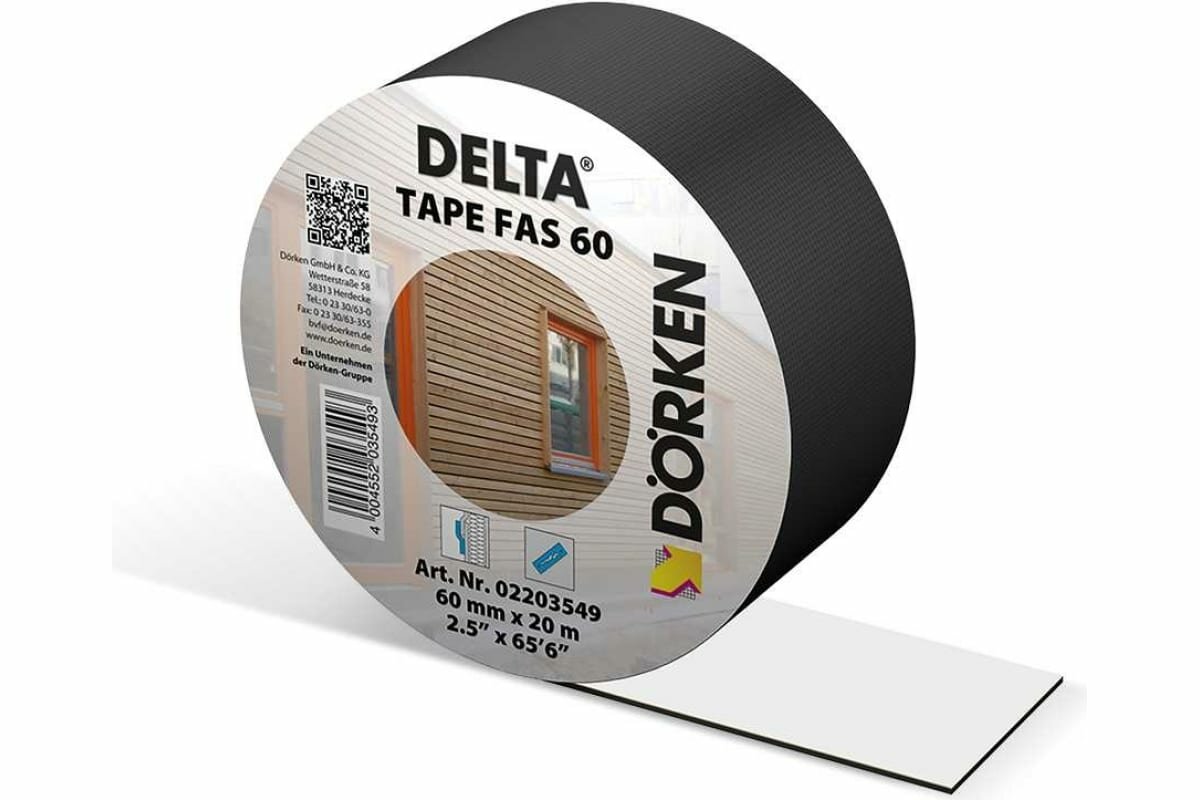 Delta Односторонняя клеящая лента черного цвета для фасадных пленок tape fas 100 2203551