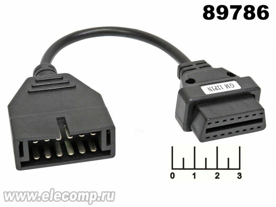 Переходник OBD2-GM12pin штекер