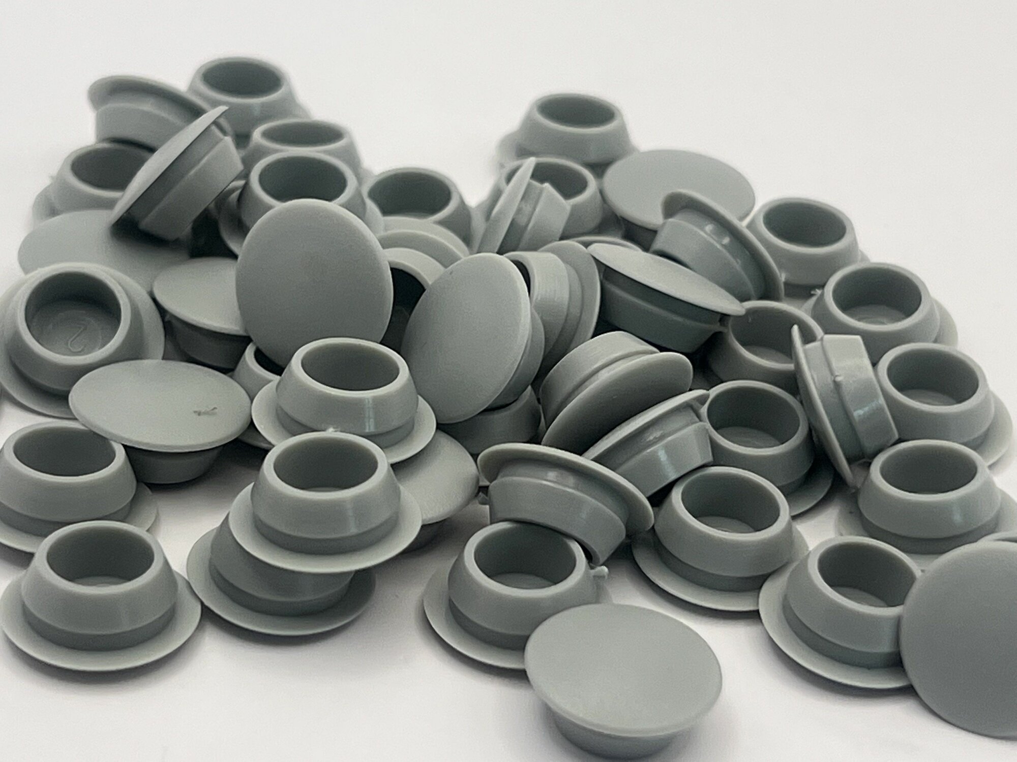 Alutech, Заглушка ПВХ PP12, 1112603, серый, 12 мм, 50 шт.