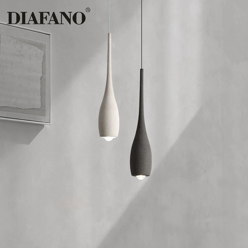 DIAFANO Wabi-sabi Цементный подвесной светильник Black, Natural white