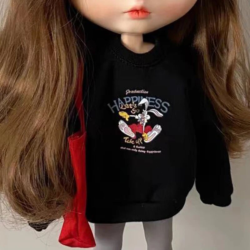 Аксессуары для кукол Blyth: свитер и леггинсы Черный, 1Pcs Black Sweater