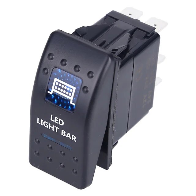 Herorider Автомобиль Лодка Грузовик Тумблер с подсветкой 12 В вкл-выкл Водонепроницаемый тумблер Rocker Задний светодиодный переключатель для автомобиля Лодка Панель переключателей 12 В