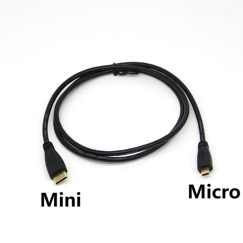 WEFAWAN HDMI кабель Mini HDMI-совместимый - Micro HDMI-совместимый 0.3/1/1.8 м 1 m