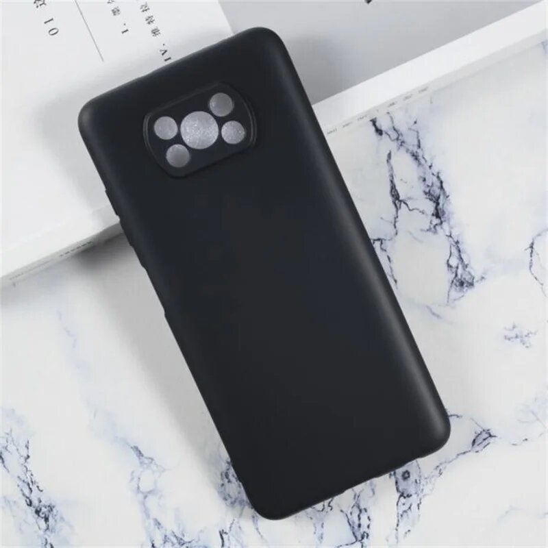 Мягкий Силиконовый ТПУ чехол-бампер для Xiaomi Poco X3 Pro NFC M2102J20SG M2007J20CG Black TPU Case, Xiaomi Poco X3 NFC