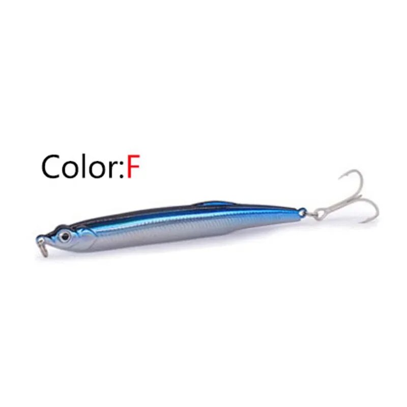 Rybalka OUTKIT Shad Minnow 7см, 17г, Синий/F