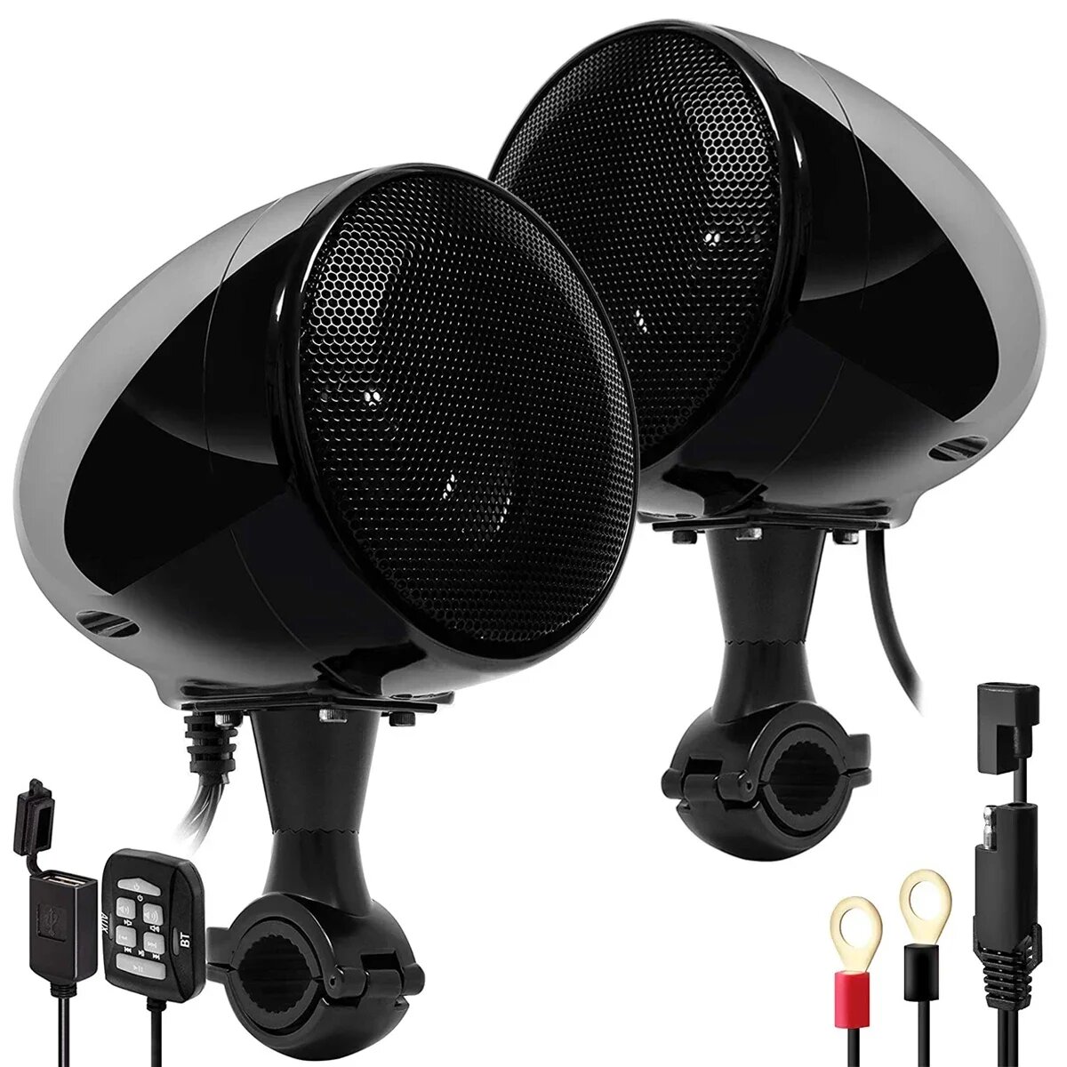 Усилитель 300 Вт, 4 дюйма, водонепроницаемые мотоциклетные стерео Black - Net