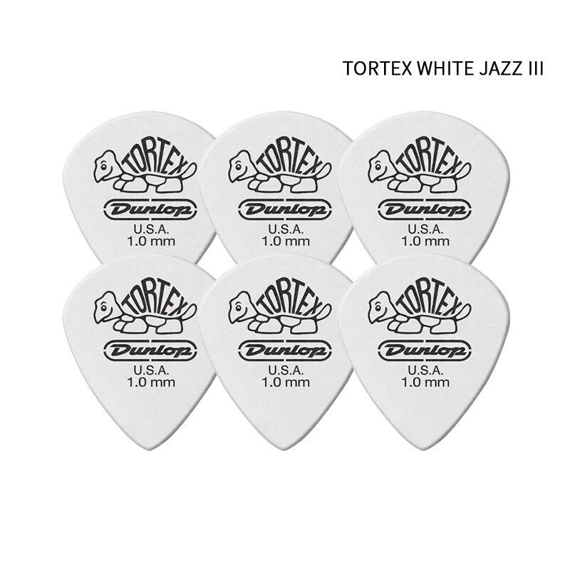 Dunlop Pick 478R JAZZ 3 матовые медиаторы для гитары Белый, 6 pieces -478R1.00mm