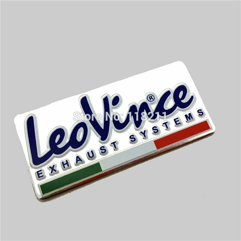 3D универсальная наклейка, алюминиевая термостойкая наклейка на выхлопные трубы мотоцикла, крутая индивидуальная наклейка для leovince 2pcs