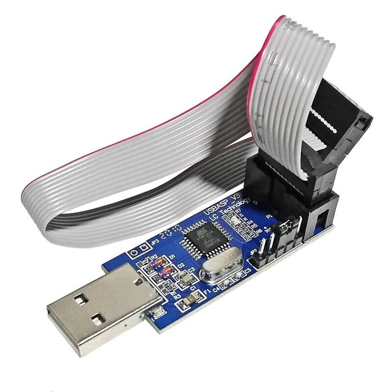 USBASP Downloader ISP 51 AVR Programmer USB Downloader Tool с 10P кабелем для передачи данных 20 см
