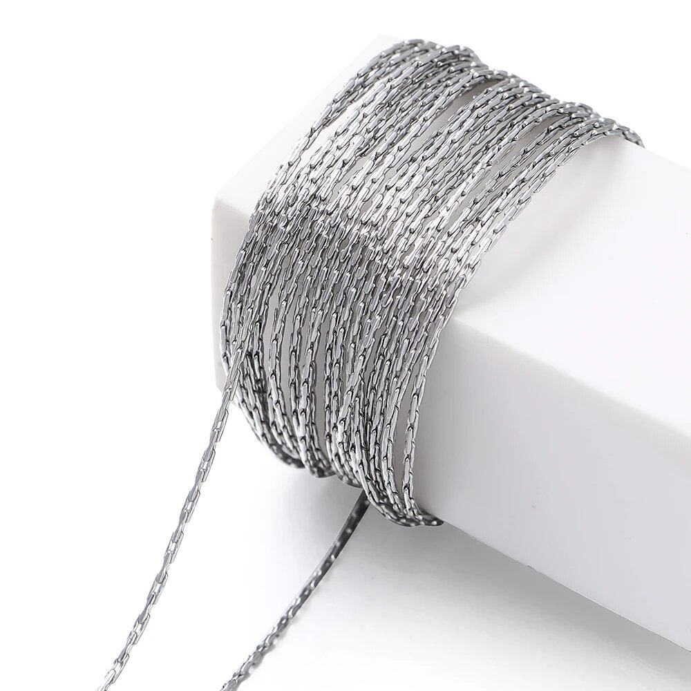 Цепочка из нержавеющей стали, 2 метра, цвет Stainless steel