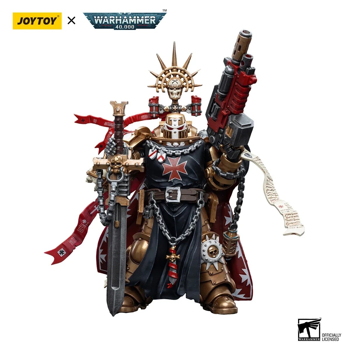 【MT】JOYTOY 1/18 Фигурка Warhammer 40K Black Templars High Marshal Helbrecht Модель игрушки Подарочная коллекция