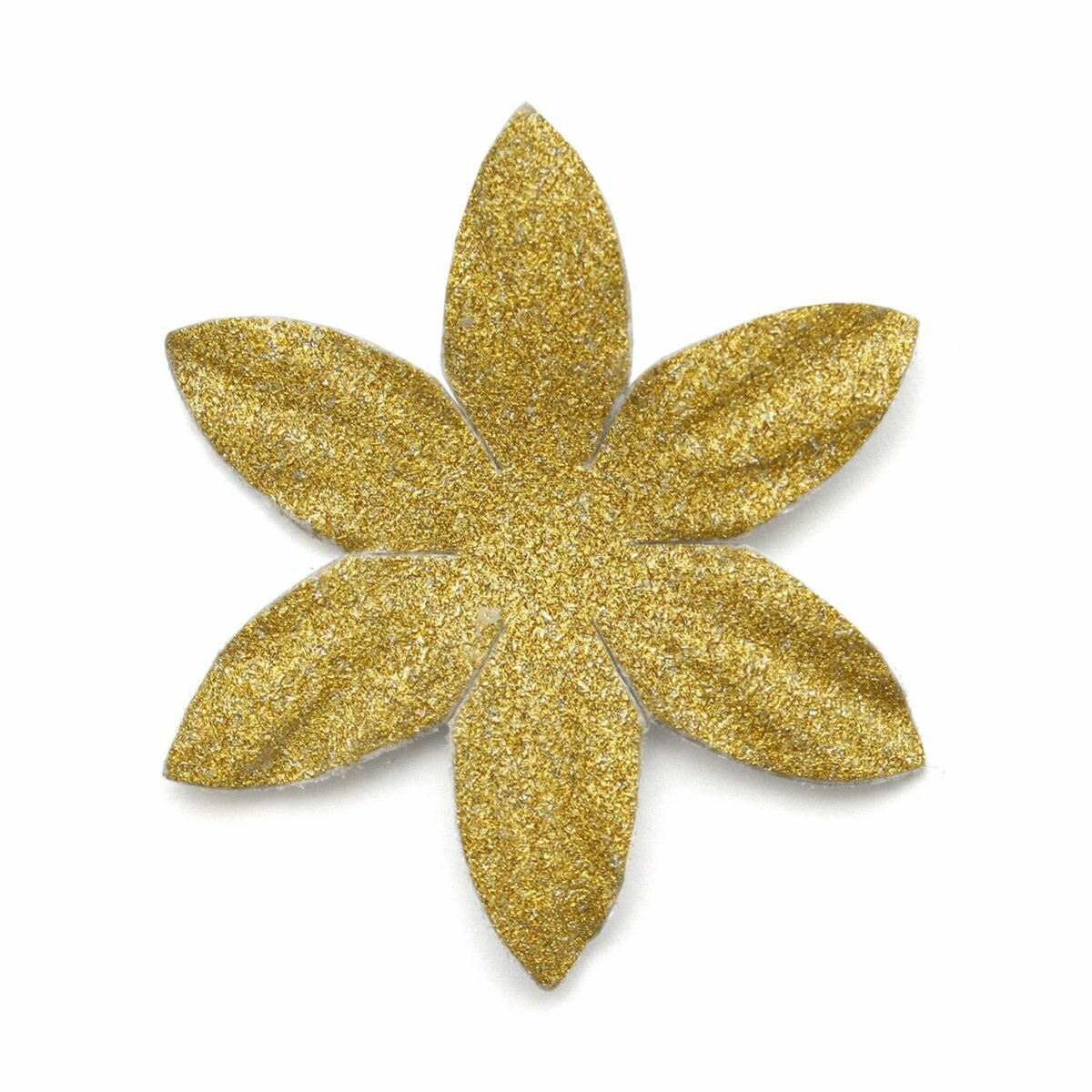 YX15-119 Бумажные лепестки с блестками 'Ромашка', d 4,5 см, упак./8 шт. (золотой)