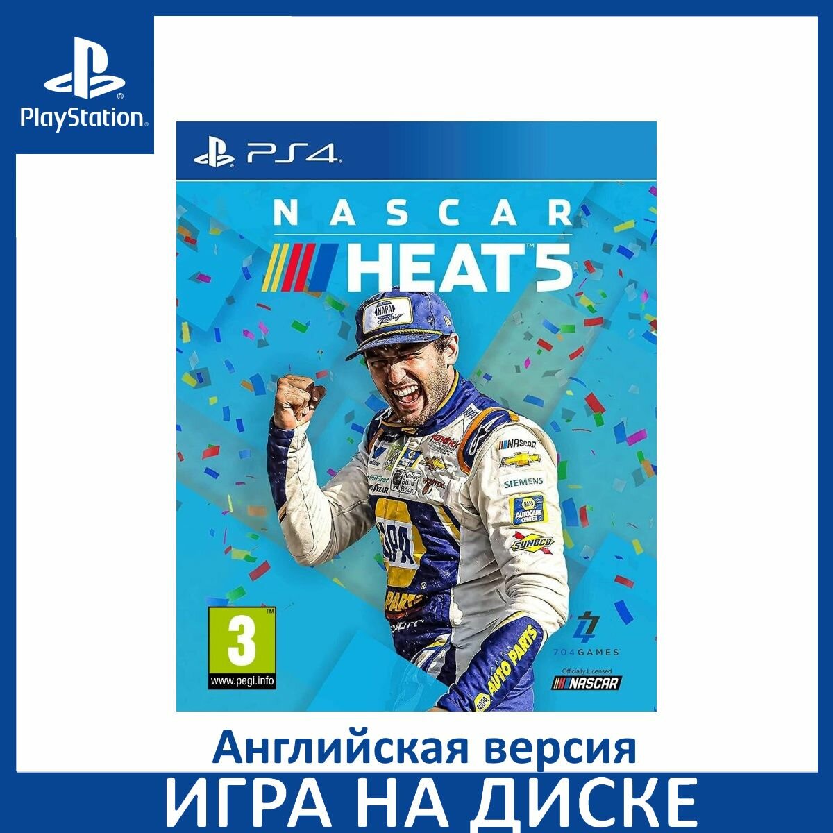 Игра Nascar Heat 5 PS4 Диск на PlayStation 4 Английская версия
