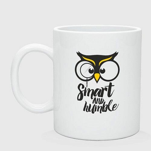 Owl: Smart and humble Керамическая кружка