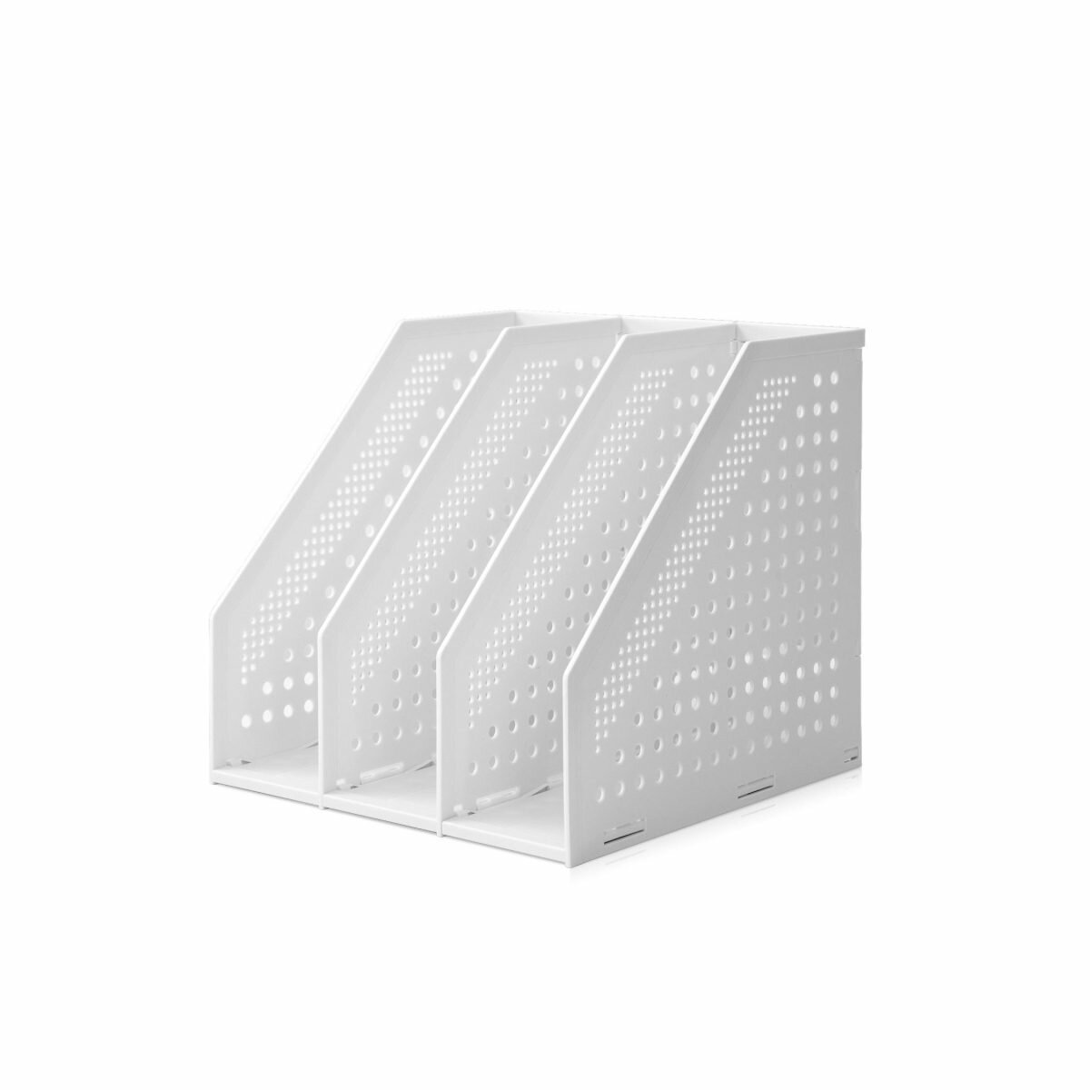 Лоток для бумаг вертикальный Deli Grey, 180мм, 3 отделения, серый, 36шт.