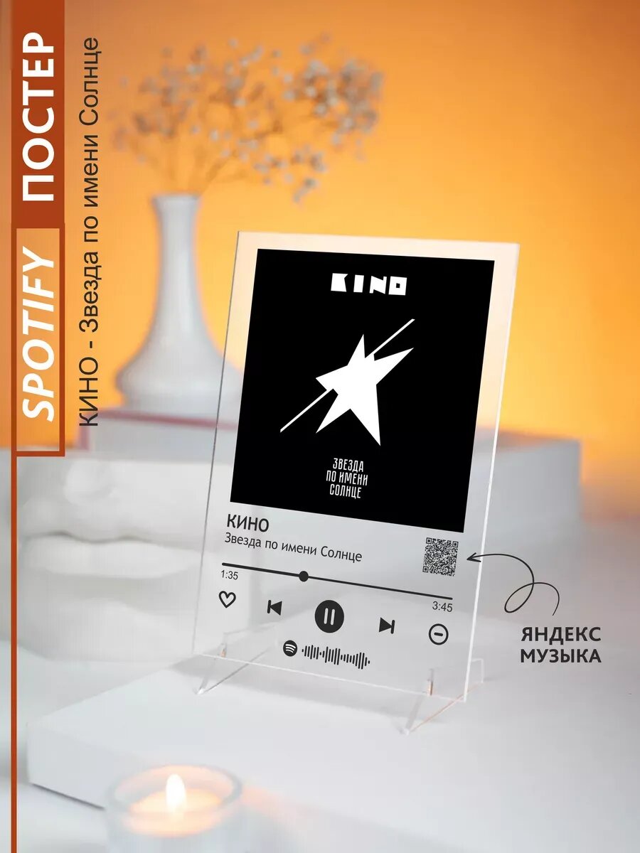 Подарок подруге спотифай постер кино