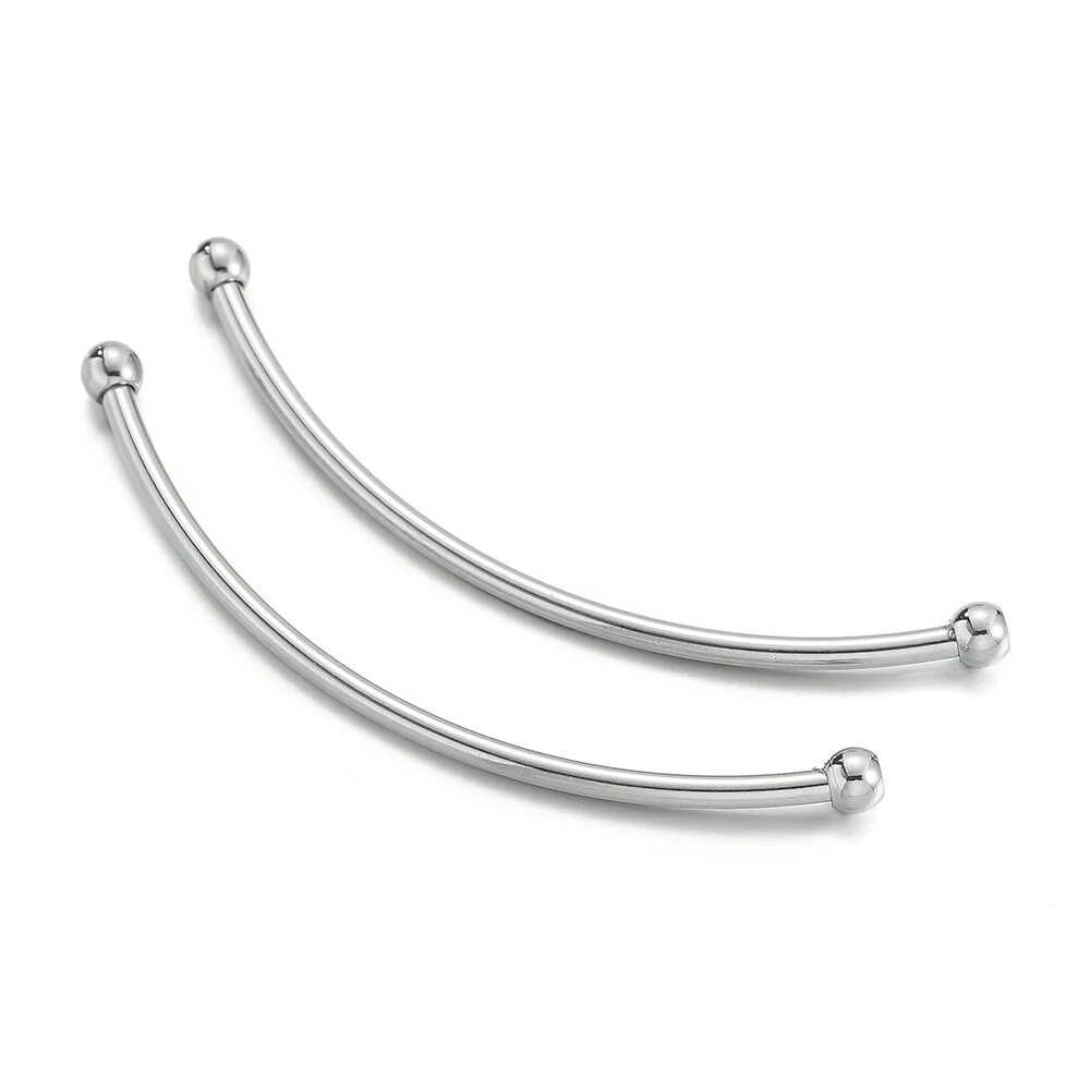 Разделительные бусины из нержавеющей стали для рукоделия 3 x 56.5mm, Stainless steel