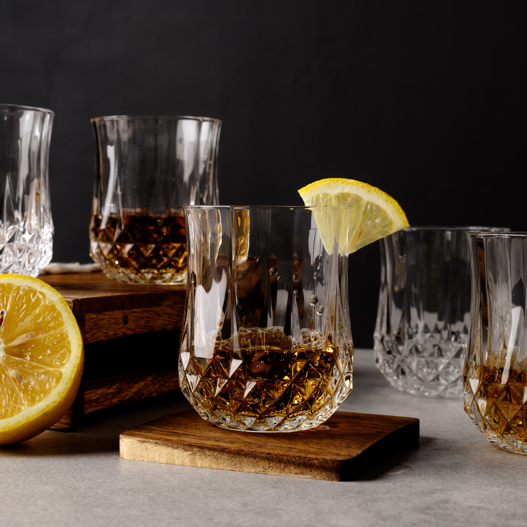 Набор стаканов для воды, виски и коктейлей 230 мл 6 шт Cristal D'Arques Longchamp