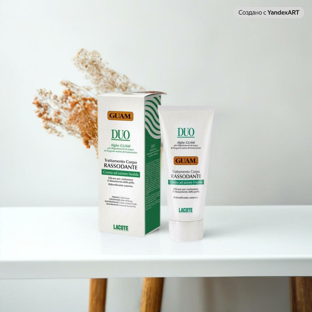 Крем Guam DUO, с водорослями Alaria Esculenta, увлажняющий, ментоловый, 200мл