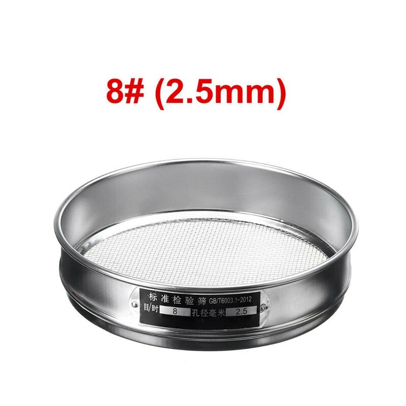 2X прочное садовое сито для просеивания почвы, лоток для семян и компоста, садовый инструмент-8 (2,5 мм)