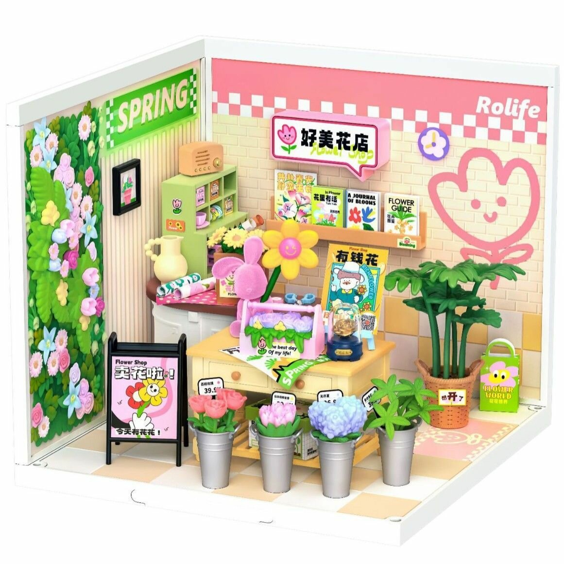 Rolife DIY миниатюрный пластиковый конструктор для дома, набор игрушек со светодиодной подсветкой, подходит для мини-конструктора персонажей, набор трехмерных моделей, подарок для молодежи и взрослых