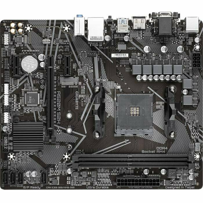 Материнская плата для персонального компьютера Gigabyte A520M S2H