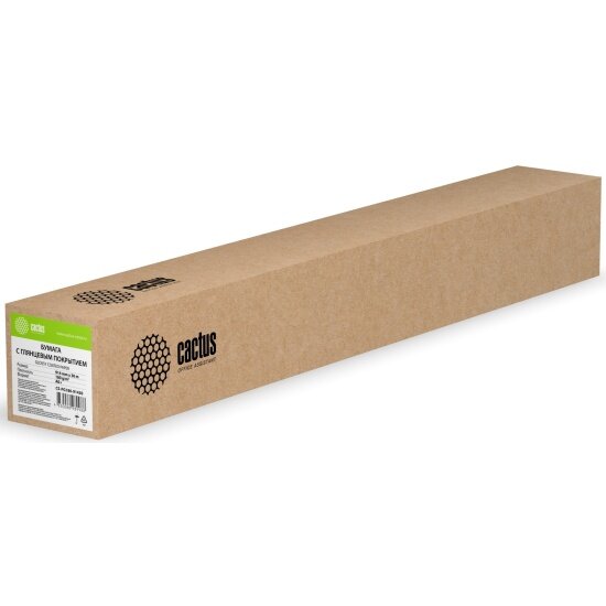Бумага Cactus CS-PG180-91430 36"(A0) 914мм-30м/180г/м2/белый глянцевое для струйной печати втулка:50