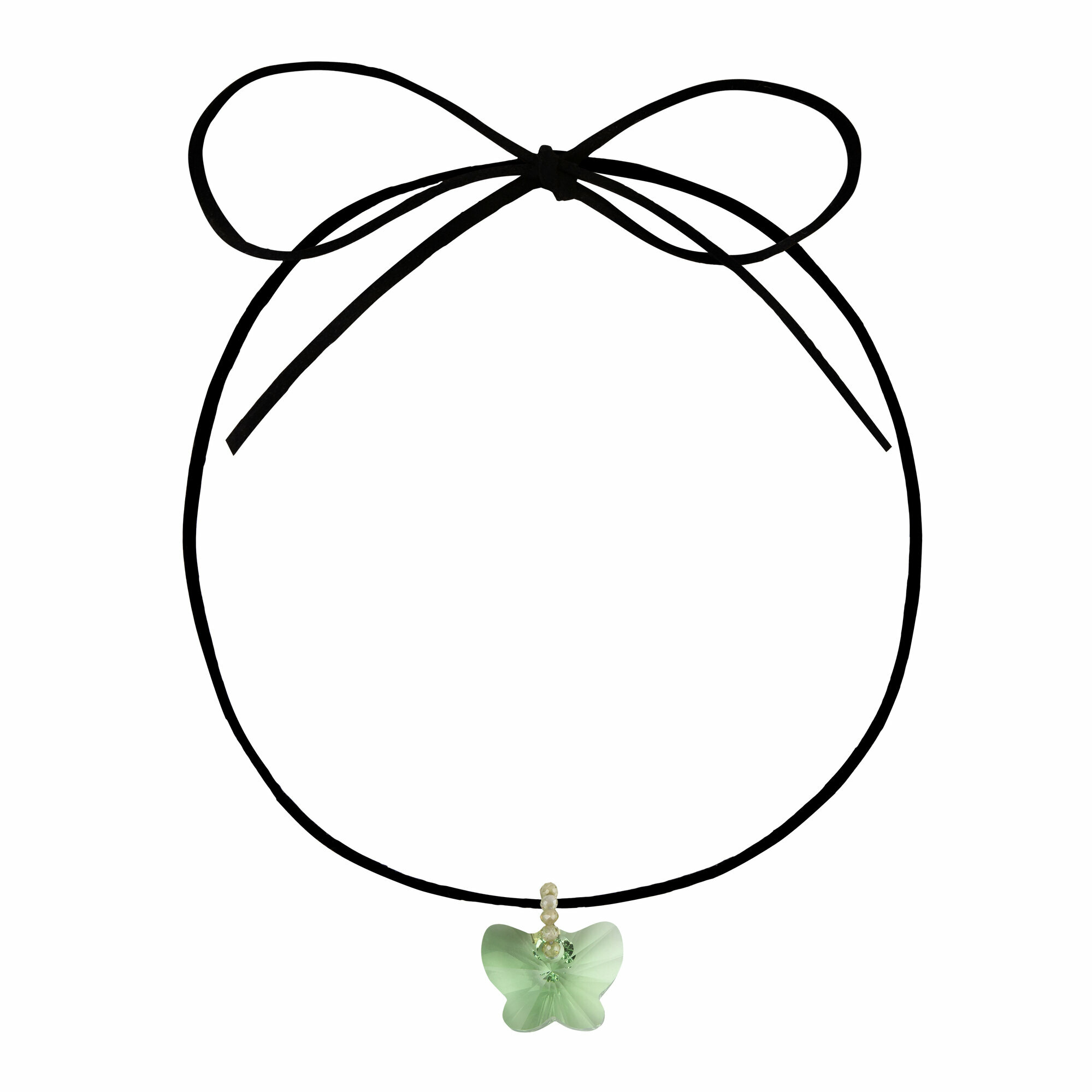 Чокер, кристаллы Swarovski, хрусталь, Swarovski Zirconia